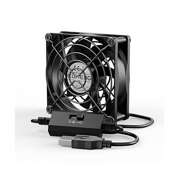 3 段・ 8cm USB ELT-CSUFAN-80・・Size:8cm USB・【高品質&amp;長時間稼働】pcファンは高品質のダブルボールベアリングモーターを採用し、寿命は通常ファンの2倍以上で、長時間の連続動作が可能です。金属のファ...