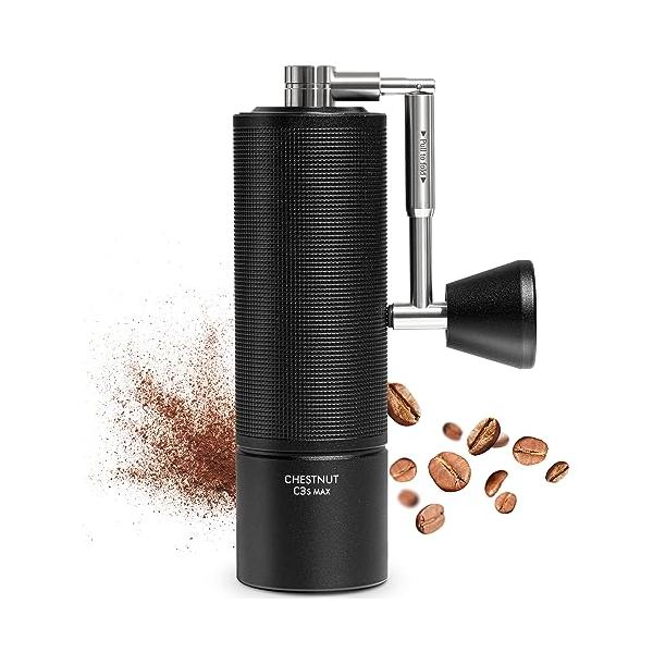 C3S MAX Black/-/TMMG・Color:C3S MAX Black・S2C 660 ステンレス刃C3s MAXは、TIMEMOREが特許を持つS2C660コアを搭載している。 420ステンレススチール製で、5軸CNCにより精密...