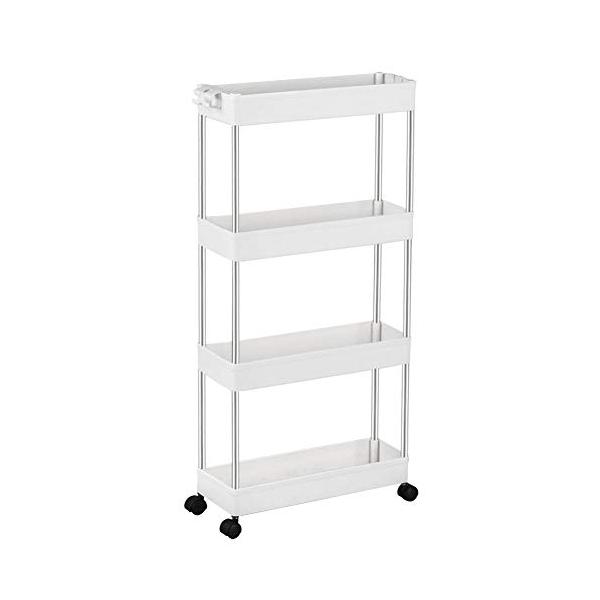 スタイリッシュ、スリム、シンプル、ファッショナブルホワイト/幅13cm-4段/-・Color:ホワイトSize:幅13cm-4段・高品質の家庭用収納 ワゴン高級な材質は採用なので、高い安定性を誇ります。スリムボディーをして、部屋の隙間に自在...