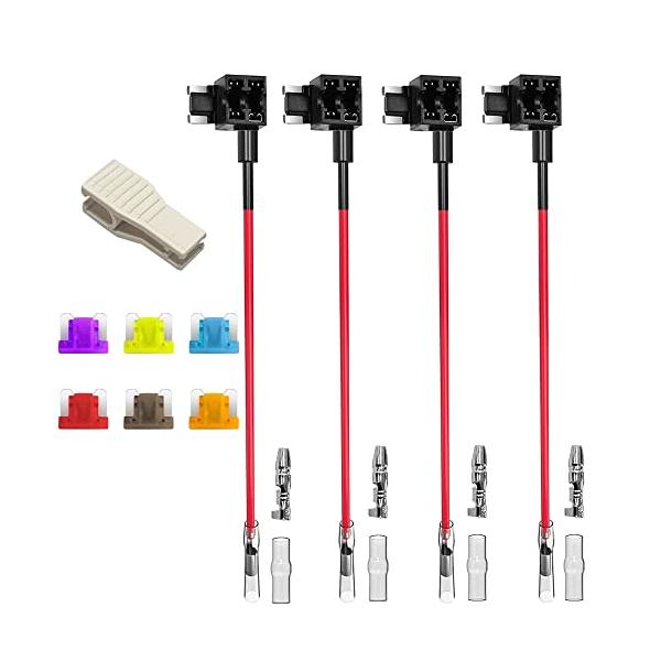 迷?ヒューズ用/-/E109・Color:迷?ヒューズ用・パッケージ個数:1・?車低背電源取り出しヒューズホルダー・?迷?ヒューズ用・?ヒューズに差し込んで電源が簡単に取り出せる・?短絡保護漏電防止・?セット内容：電源取り出しヒューズ×4、...