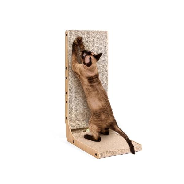 ブラウン/42Lx28Wx68H cm/ECJP25ZPT・Size:42Lx28Wx68H cmColor:ブラウン・高品質の素材：表面は無害な高密度段ボール紙でできており、猫の引っかき傷に耐える耐久性があります。段ボールは100%紙が原...