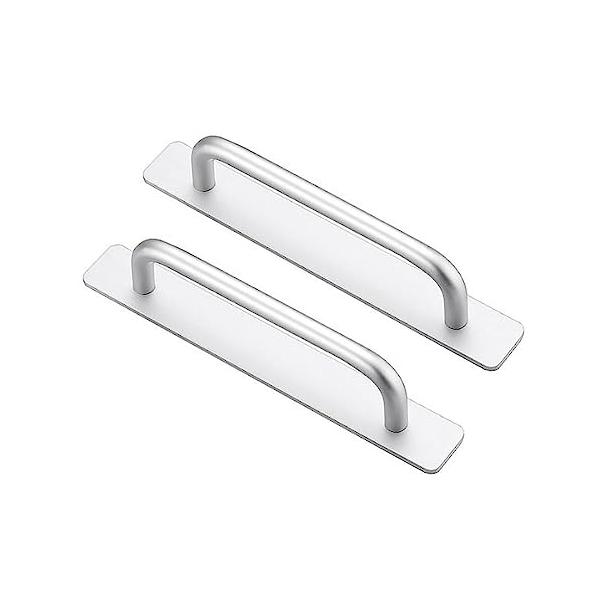 両面テープ式・  IU697・【商品仕様】取っ手*2個セット、サイズ：148*37*25mm・【高品質素材】アルミニウム合金製、高強度で、高硬度、光沢があり、滑らかな感触。錆び防止、耐久性が十分です。・【ユニークなデザイン】人間工学に基づい...