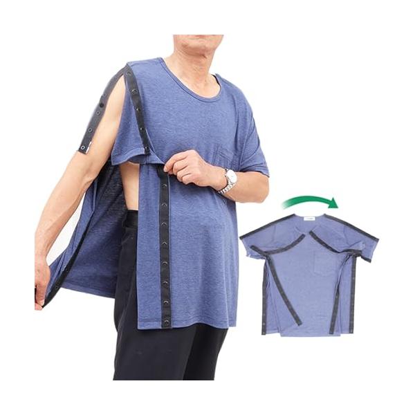 ブルー/L/YHSHLF06B-L・Color:ブルーSize:L・パッケージ個数:1・高品質の生地看護スーツは高品質の綿で作られており、柔らかくて快適で、通気性と吸汗性に優れています。長時間着用でき、暑い夏でも蒸れません。・フルオープンデ...