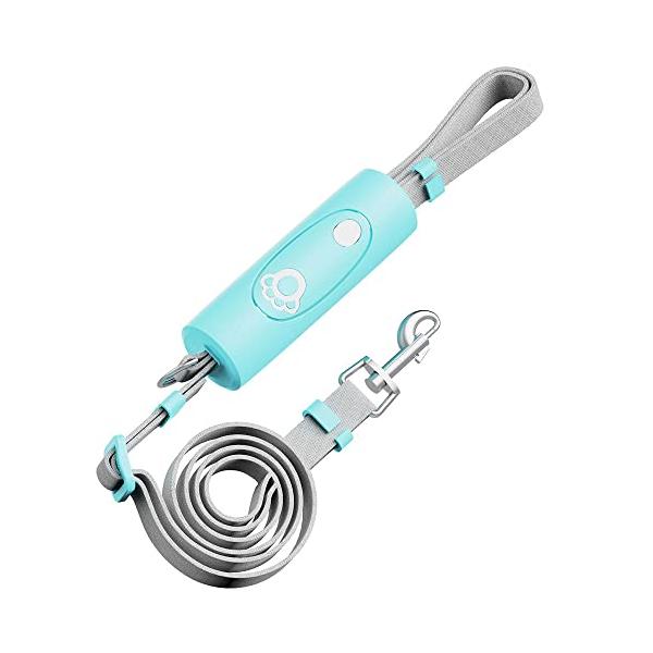 ブルー/ワンサイズ/-・Color:ブルー・?30kg以内の犬リード最大の荷重10kgから30kgまでとなり、中型や小型犬でも適合します。持ち手のストラップはバックル付きでワンタッチで外れるデザインが、椅子や手すりなどに係留しやすくなってい...