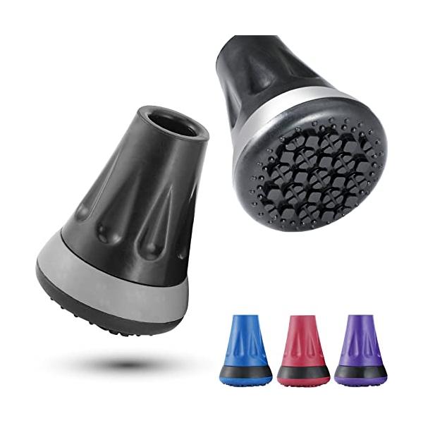 ブラック/Pack of 2/-・Color:ブラック・パッケージ個数:1・すべての地形-安全性：AT滑り止めベースは、でこぼこの道、厚板道路、草、さらにはビーチなどのでこぼこの地面を歩いているときに、さらに安全性をもたらします。 ウォータ...