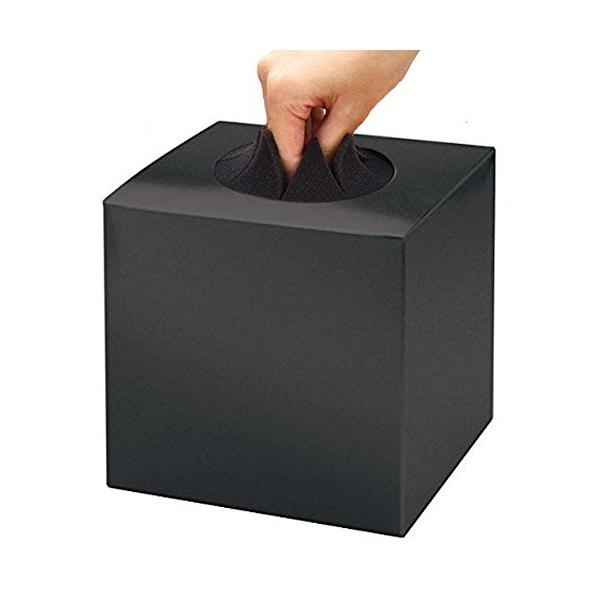 タカ印 抽選用品 抽選箱（黒色・無地）と目隠しシートのセットです。