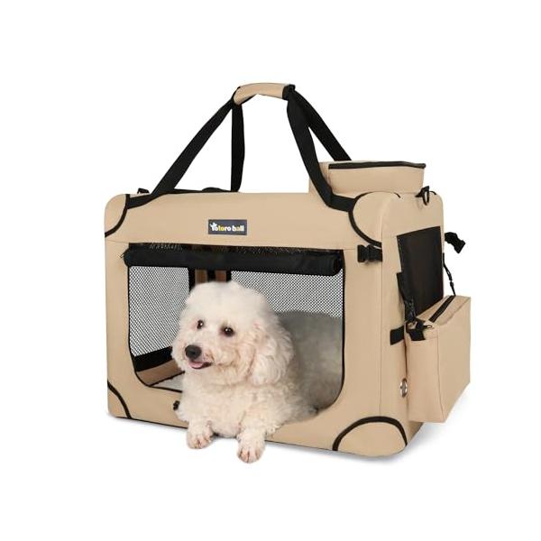 ベージュ/M（60L x 40W x 40H cm）/DYJCGL001・Color:ベージュSize:M（60L x 40W x 40H cm）・パッケージ個数:1・仕様ソフトキャリーバッグ本体重さ：2.8kg；本体サイズ:60*42*4...