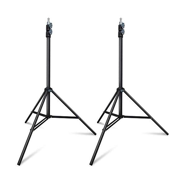 ・黒 ライトスタンド 1点入り L2M・??【高質感・高さ調整自由】ライトスタンドの表面はマットでざらつきのある特殊強化加工が施されており、擦り傷がつきにくく、手触りが心地よいです。撮影スタンドは三段階で高さを85cmから2mまで調整可能で...
