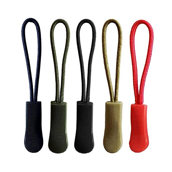 ブラック カーキ アーミーグリーン ブルー レッド/-/-・仕様：材質：PVC　色：ブラック カーキ アーミーグリーン ブルー レッド　長さ：約 60mm　数量：20個・優れた素材ジッパーヘッドはPP製で、絶妙な仕上がりと高品質を備えていま...