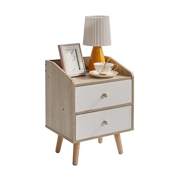 2ドロワー・ブラウン|ホワイト  ・・Style:2ドロワー・多機能：ベッドやソファにちょうど良い高さで便利なサイドテーブルです。玄関先の小物置き、観葉植物の置き台、飾り棚としても便利に使えます。多様なシーンでご愛用頂けるルームテーブルです...