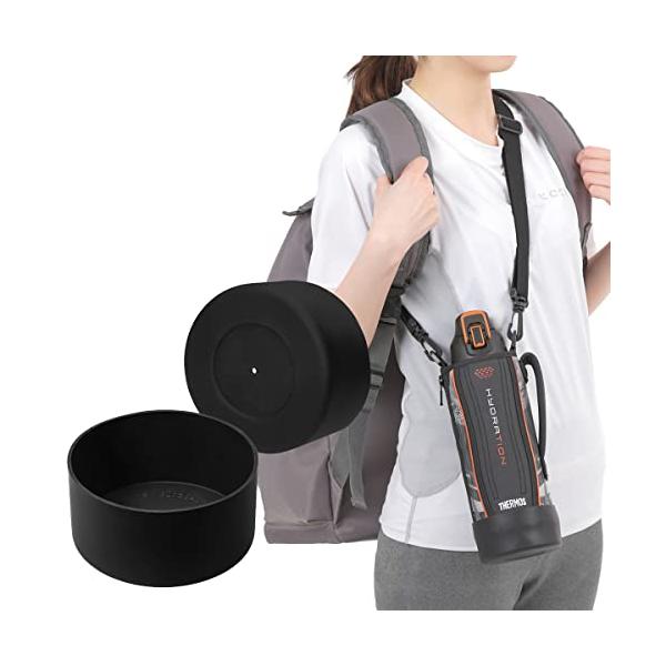 ブラック/0.8&amp;1L/jgp-159・Size:0.8&amp;1LColor:ブラック・底カバー水筒ポーチの底抜けを予防するシリコンカバーです。水筒ポーチの底を保護します。新しい水筒ポーチを買うより安く、耐久性を上げることができ...