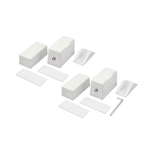 2x4アジャスターホワイト/2セット/58612・Size:2セットStyle:2x4アジャスターColor:ホワイト・パッケージ個数:1・内容物:アジャスター×2セット(床面キャップ×2個、天井面キャップ×2個、天井面キャップ用内部パーツ...