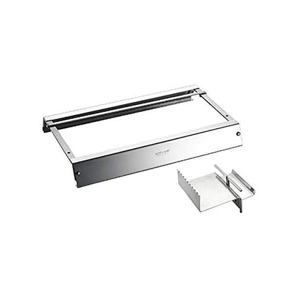 マルチ/ONE/-・パッケージ個数:1・サイズ約295×182×36(高さ)mm・重量約540g・生産国日本製・素材ステンレス鋼・機能焼鳥台に焼魚の串置きを追加できる設計／焼魚の串の持ち手を焦がさないプレート付き／串置きは差し込むだｓけの簡単装備