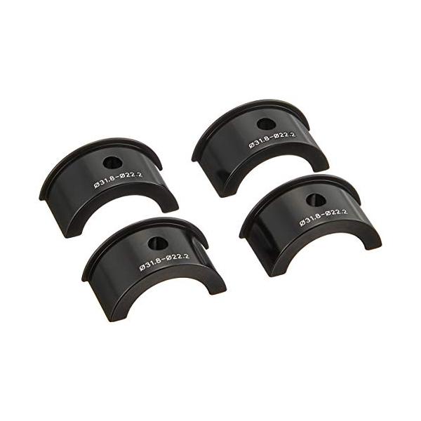 ・ブラック 22.2 ・バンド径31.8mmのブレーキレバーを径22.2mmハンドルに取付けできる便利なシム。・4枚1組での販売です。・サイズ：31.8→22.2mm・カラー：ブラック