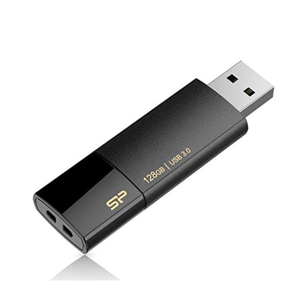 ブラック/128GB/SP128GBUF3B05V1K・Color:ブラックSize:128GBPatternName:単品・パッケージ個数:1・片手で簡単操作、キャップレスのスライド式USBコネクタ採用・傷や指紋が付きにくいツヤ消し加工・...