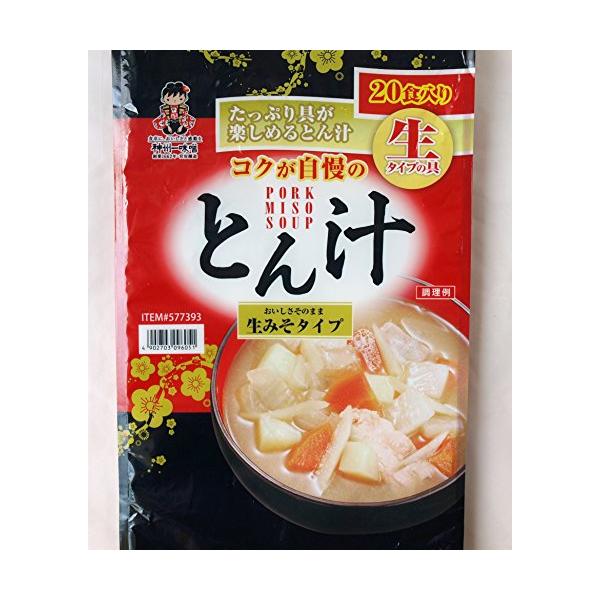 20食入りマルチ/59グラム (x 20)/-・パッケージ個数:1・・宮坂醸造 神州一味噌 コクが自慢のとん汁 1180g(59g×20食入り)(BR)・食卓に、おいしさと感動を 神州一味噌 創業1662年・宮坂醸造(BR)・コクが自慢の ...
