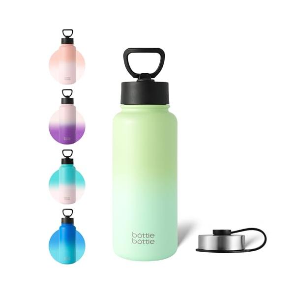 直飲みグリーン/1000 ml/BC006-32-3JP・Color:グリーン・保温・保冷時間は６時間以上：ステンレス断熱二重構造で抜群的な保温・保冷力です。冷たい飲み物でも結露しない、熱い飲みのもでも持ちやすい。どこでも飲みのもの美味しさ...