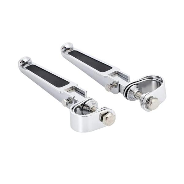 シルバー（SILVER）/-/-・Color:シルバー（SILVER）・? ハイウェイ エンジンク ラッシュ バー 付きの エンジンガード マウント フットペグ ハイウェイペグ 左右 セット 汎用品 です。・? sizeは 1インチ1-1/...