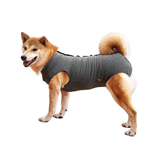 グレー/XXL/-・Size:XXLColor:グレー・パッケージ個数:1・通気性良い優れたモーダル綿素材を採用し、柔らかくて肌触りが良いし、超軽量且つ安全無毒でペットの皮膚にやさしい、保温、防臭で通気性・弾力性にも優れています。春夏秋冬を...