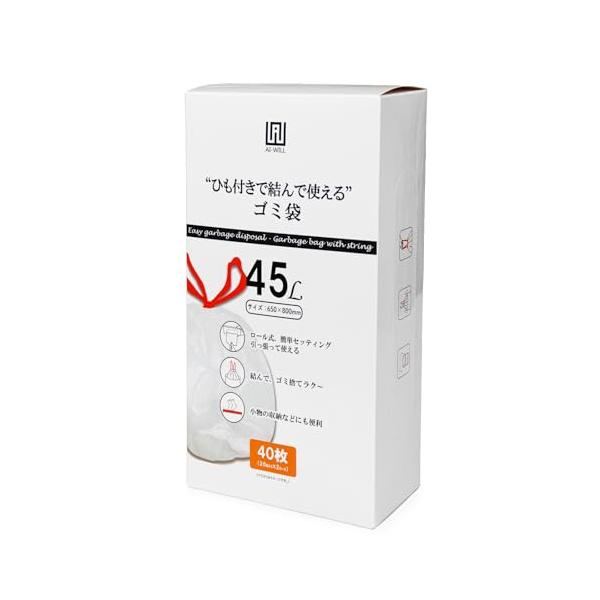 乳白 半透明/-/HI-20・●サイズ：650×800mm　厚さ：0.015mm　容量：45Lタイプ　数量：20枚入り×２ロール入り・●ロール式で引き出して、ティッシュ感覚で使える・●ロール式ですが、１枚１枚が切れているので、ティッシュ 　...