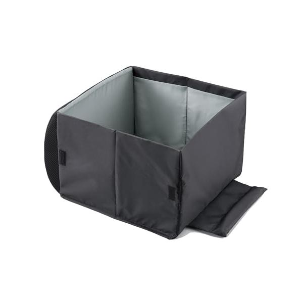 ブラック/高さ25ｃｍ/コジット・Color:ブラック・パッケージ個数:1・荷物の無いときは腰クッション、広げれば収納ボックス邪魔にならず、役にしか立たないBOX腰クッション。・買い物の荷物など、BOXを広げれば、シートでも転げ落ちることな...