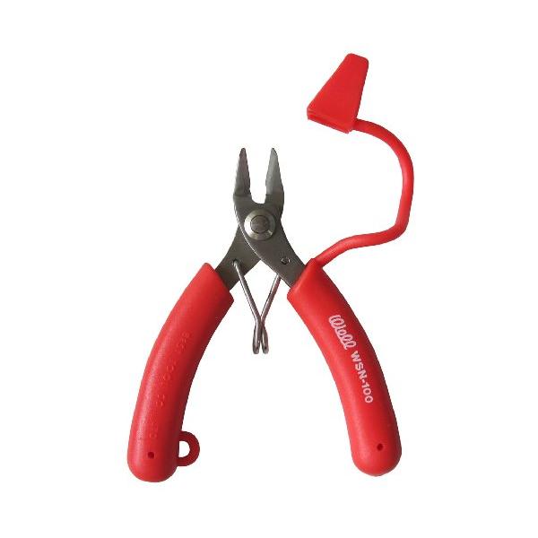 ミニニッパー-/-/WSN‐100・Style:ミニニッパー・パッケージ個数:1・材質:ステンレスJIS420J2(日本製)、ハンドル/PVC・用途:ホビー、釣り用・切断能力:軟線/直径1.2mm・焼入硬度:HRC-45°~48°