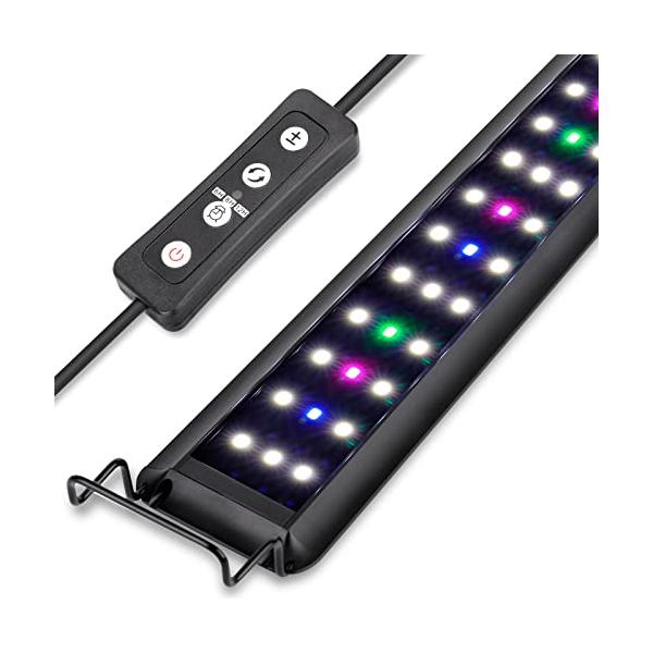 防水ブルー/11W/-・Size:11W・パッケージ個数:4・高輝度4色LEDライト水槽用LEDライトは、赤RGB、青、白、緑の4色の42個の高輝度LEDランプを採用しています。光の照射範囲が広く深く、ルーメンの強度も適度で、観賞魚の飼育と...