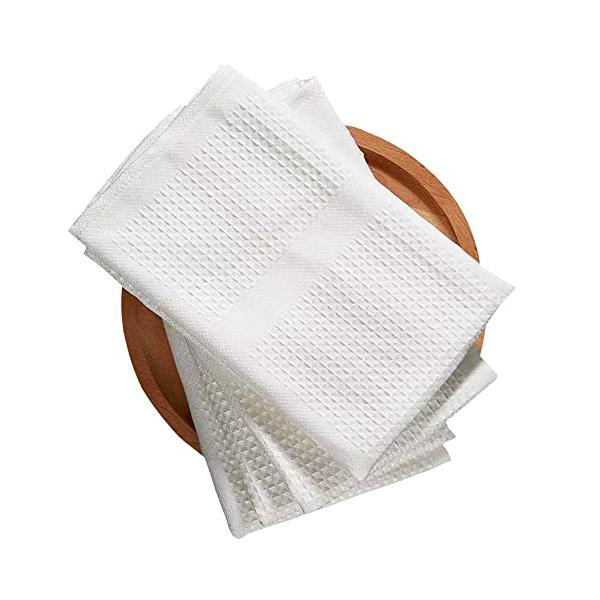 シンプルホワイト小/ワンサイズ/-・Color:ホワイト小・グラス、お皿、食器や台ふきんだけでなく、鍋や家具もらくらくに拭けます。一度たくさんの食器を拭き取ります。商品サイズ:37×23cm・ワッフル織り凸凹のデザイン ワッフル織り凸凹のデ...