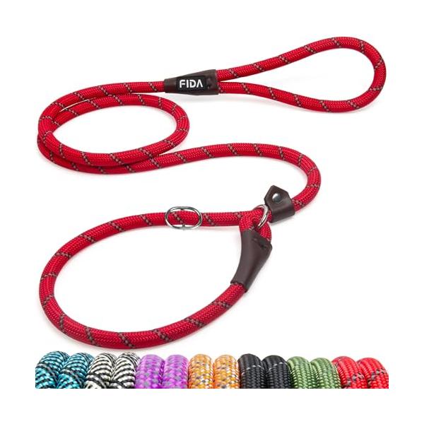 レッド/13mm x 180cm/FD-P leash・Color:レッドSize:13mm x 180cm・実用性高いこのリードは首輪は要らない、リードと首輪が一体になっている便利な丸ロープリードです。そして首輪部分のサイズガ自由に調整で...