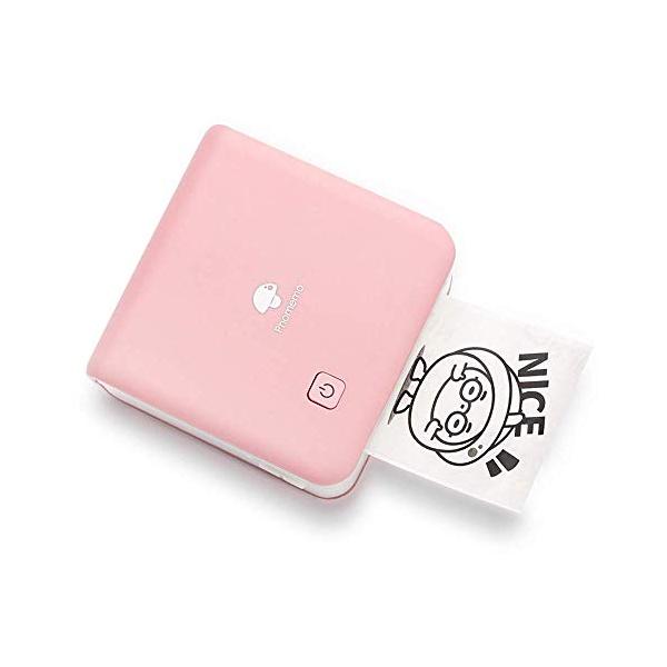 モダン・ピンク 本体+1ロール用紙（サンプル） PH-M02 PRO・・Size:本体+1ロール用紙（サンプル）Color:ピンク・300dpi解像度サーマルプリンター：新しい写真とテキストの印刷エクスペリエンスをもたらし、インクなしでの印...