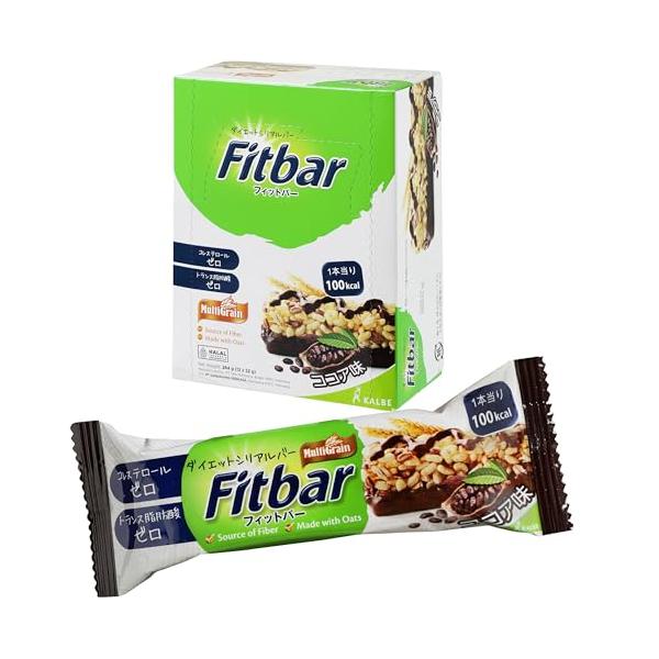 -/12本入/-・FlavorName:ココア味Size:12本入・名称：Fitbar ダイエットシリアルバー ココア味