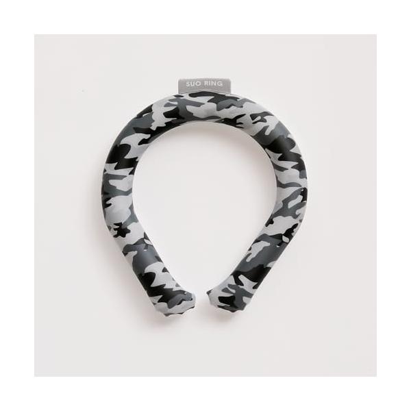 迷彩柄ブラック/L/-・Color:迷彩柄ブラックSize:L・パッケージ個数:1・SUO 28°ICE COOL RING・融解温度：28℃・サイズ：L・カラー：迷彩柄ブラック・素材：TPU