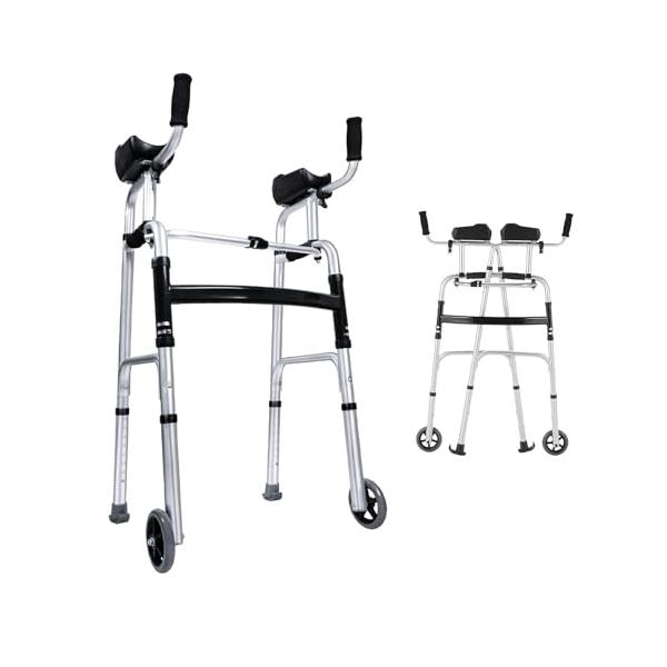 前腕支持タイプ/-/-・Color:前腕支持タイプ・工具不要この歩行器は非常に簡単に組み立てられ、工具は不要です。両側を引っ張るだけで、コンパクトに折りたたまれた状態から展開でき、すぐに使用可能です。アームレストと足は簡単に所定の位置にスナ...