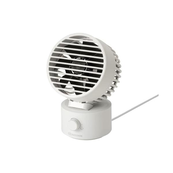 コンパクトライトグレー/-/9ZF038RH08・Color:ライトグレー・パッケージ個数:1・サイズ:16.1×10.6×9cm　重量:290g　風量切替:2段階(弱・強)　首振り角度:左右自動(約70度)・上下手動(水平〜上向約30度)...