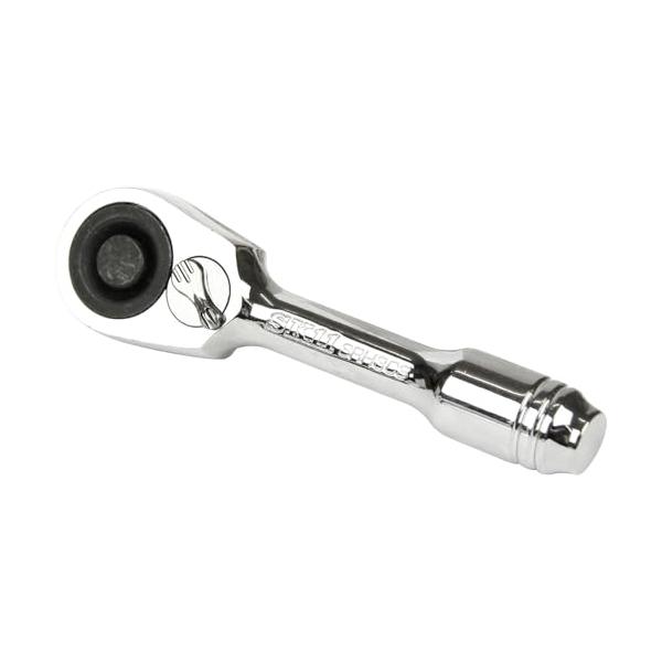 コンパクトシルバー/差込角9.5/SRH3CS・Size:差込角9.5Style:コンパクト・パッケージ個数:1・差込角:9.5mm(3/8インチ)・ヘッド幅:27mm・ヘッド厚:12.5mm・全長:100mm・ギア数:72