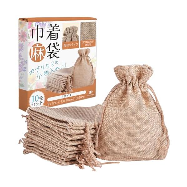 白/9 x 12cm/-・Size:9 x 12cm・高品質のリネン製天然繊維の麻生地を使用しているため、耐久性に優れて長い間再利用することができます。繊細に編み込まれた生地はほつれがなくチクチクしないため肌触りが非常に良いです。・両絞りタ...