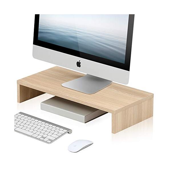 ・オーク 幅540mm 一段 ・・Color:オークSize:幅540mm 一段・?【多機能】モニター、ノートパソコン、プリンター、スキャナー、ファクス、キーボードなど置くことができます。オフィス用品と小物にも置けて省スペースで、デスクトッ...