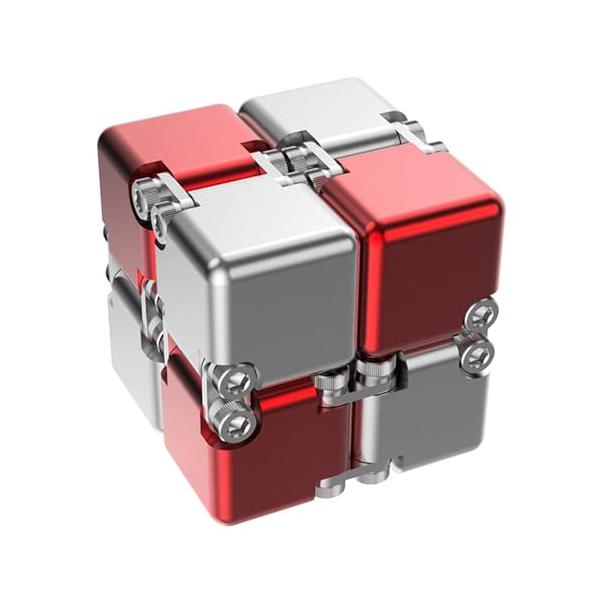 DIY版 赤とシルバー色合わせ/-/WXMF-0001・Color:DIY版 赤とシルバー色合わせ・金属インフィニティ キューブインフィニティキューブはアルミニウム合金で作られています。当社の金属インフィニティ キューブはより強く、より耐久...