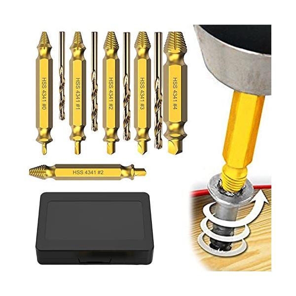 (商品仕様) ねじ回し× 6本、ねじ回しドリル*4サイズ:# 0、# 1、# 2、# 2、# 3、# 4です。#0:適合ネジ径:2-3mm、1#:適合ネジ径:3-5mm、2 #:適合ネジ径:4-8mm、3 #:適合ネジ径:5-10mm、4 ...