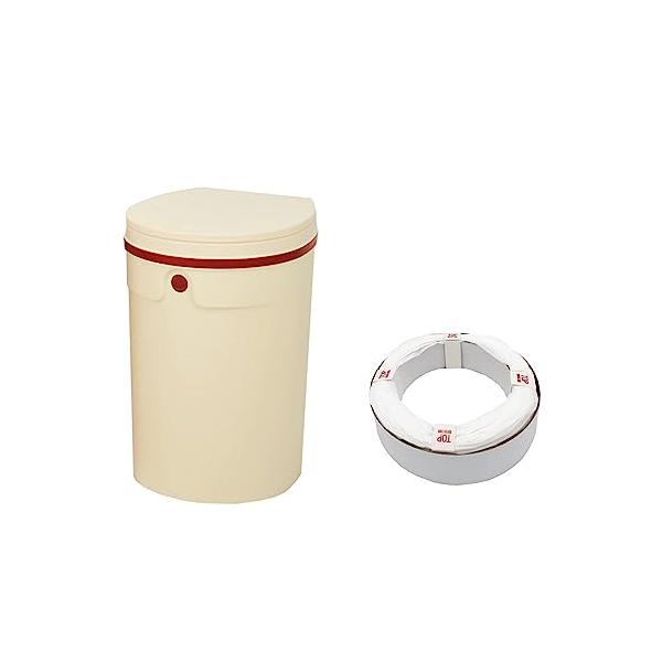 12Lアイボリー/-/JT7555・Color:アイボリーStyle:12L・使用済みおむつのニオイ漏れを防ぐ専用ゴミ箱。（専用カセット1個付）コンパクトなサイズで邪魔になりません。・「銀イオン素材」「防臭3層レイヤー」でニオイを徹底除去。...