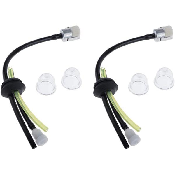 ブラック/-/-・パッケージ個数:2・高品質素材：耐久性のある燃料ホース素材を使用し、長期間の使用に耐える設計で安全な燃料供給を実現します・セット内容：燃料ホース2セットとグロメット、燃料フィルターが付属し、必要な部品が揃っています・簡単取...