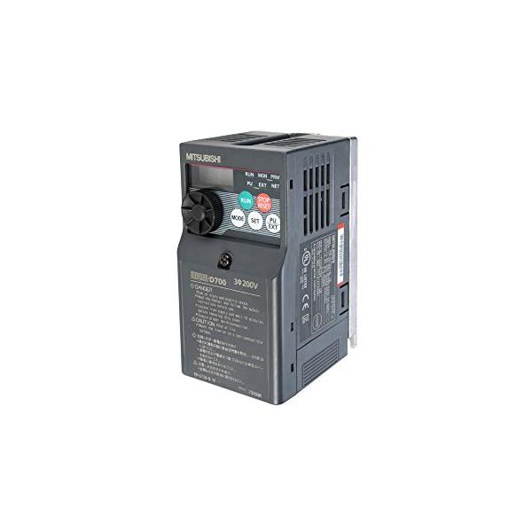 単品ブラック/-/FR-D720-0.1K・PatternName:FR-D720-0.1KStyle:単品・パッケージ個数:1・適用モーター容量（kW）：0.1・電圧クラス：200Vクラス・電源相数：3相入力・制御方式：Soft-PWM制...