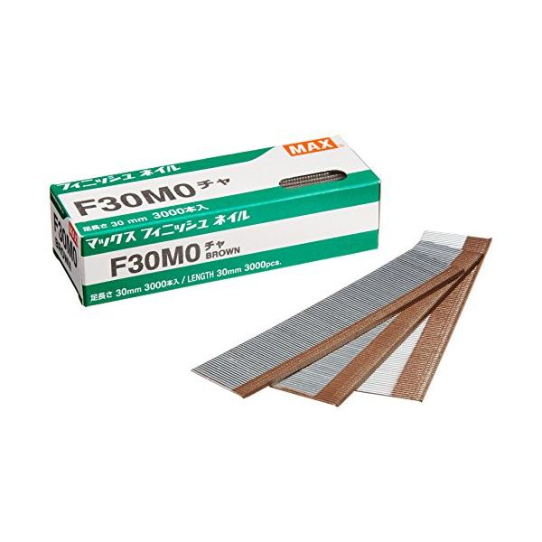 茶/-/F30MO茶・パッケージ個数:1・長さ:30mm・頭径:1.9mmX1.26mm・材質:鉄・用途:建築内装・家具木工用