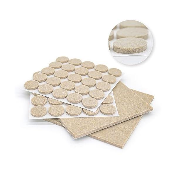 ・no ベージュ 5mm covercorner・・Size:ベージュ 5mmColor:no・【製品仕様】傷防止テープのフェルトパッドのセットには２種類のサイズがセットになっています。円形（2個）+方形 （52個）：直径2.5cm（50枚...