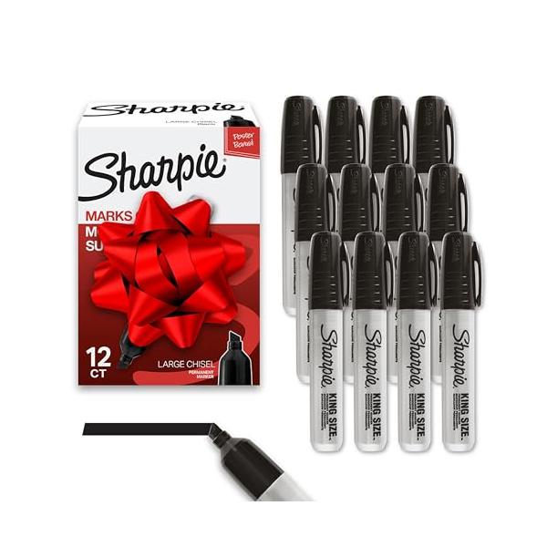 極太12本入りブラック/12-Count/15001・Style:極太12本入り・パッケージ個数:1・商品概要アメリカで油性マーカーといえばシャーピー。油性マーカーの総称に使われているほどで、アメリカでは著名人たちがサインをする時にシャーピ...