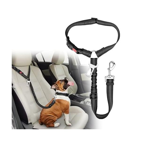 ブラック/幅2.5 cm、シートベルト長72 cmから84 cm/-・Color:ブラック・パッケージ個数:1・上質素材ドッグシートベルトは高密度ナイロンと亜鉛合金とABSで作られており、割れにくく丈夫です。伸縮性の高い素材を採用しているの...