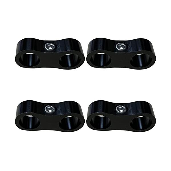 インダストリアル・black AN6 ・・Size:AN6Color:black・シンプルで使い勝手抜群の編組ホースセパレータクランプ。アルミ合金製で、2つのホースをしっかりと固定致します。分解や再利用も簡単です。・燃料、オイル、ブレーキラ...