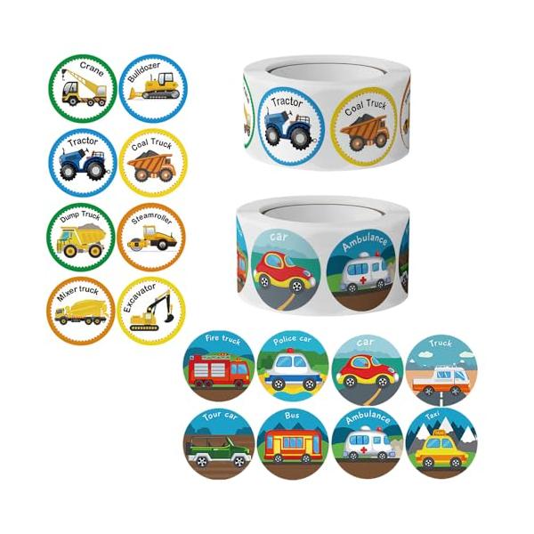 車/-/tq109・Color:車・商品情報ですボーナスシール2冊がセットになっており、各500シール、合計1000シールです。シールは円形で直径25ミリなので、子どもへのご褒美にもぴったりのサイズです。・使い勝手がいいですご褒美シールは紙...