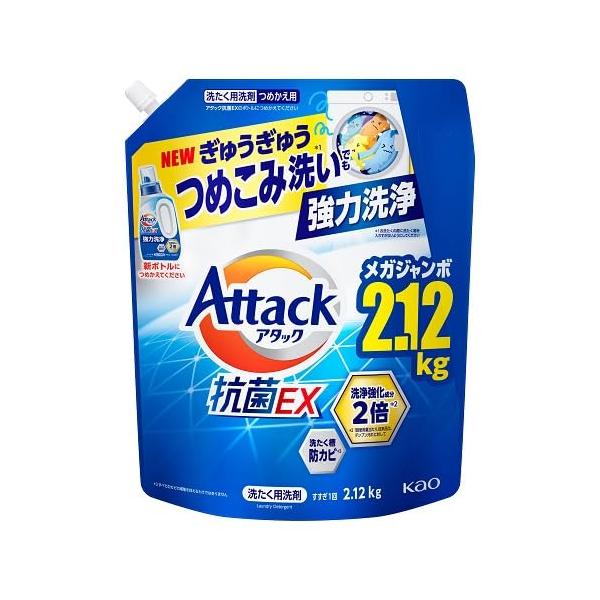 レッド/-/-・パッケージ個数:1・花王 アタック抗菌EX 詰替 超特大 2120g