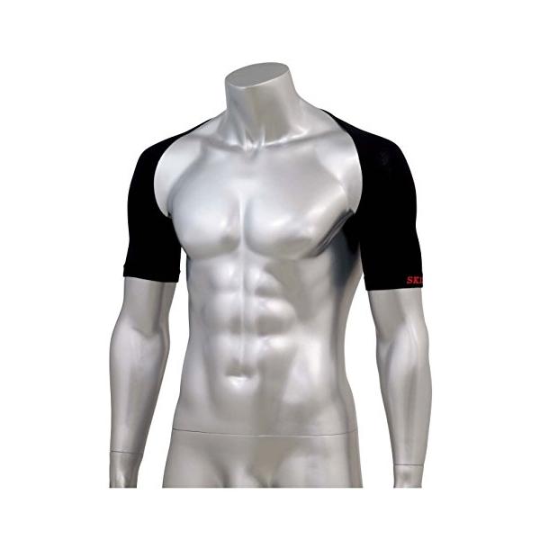 ブラック/L/KS-KATA-L-BK・Size:LColor:ブラック・パッケージ個数:1・特徴:適度なコンプレッション(着圧)とテーピングにより各部位をサポートし、作業者の疲労を軽減・サイズ:L(上腕最大囲28〜32cm)・色:黒、サポ...